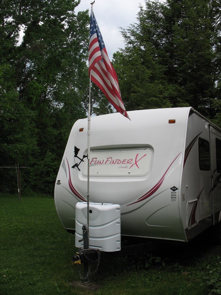 Rvnet Open Roads Forum Travel Trailers Made A Flagpole